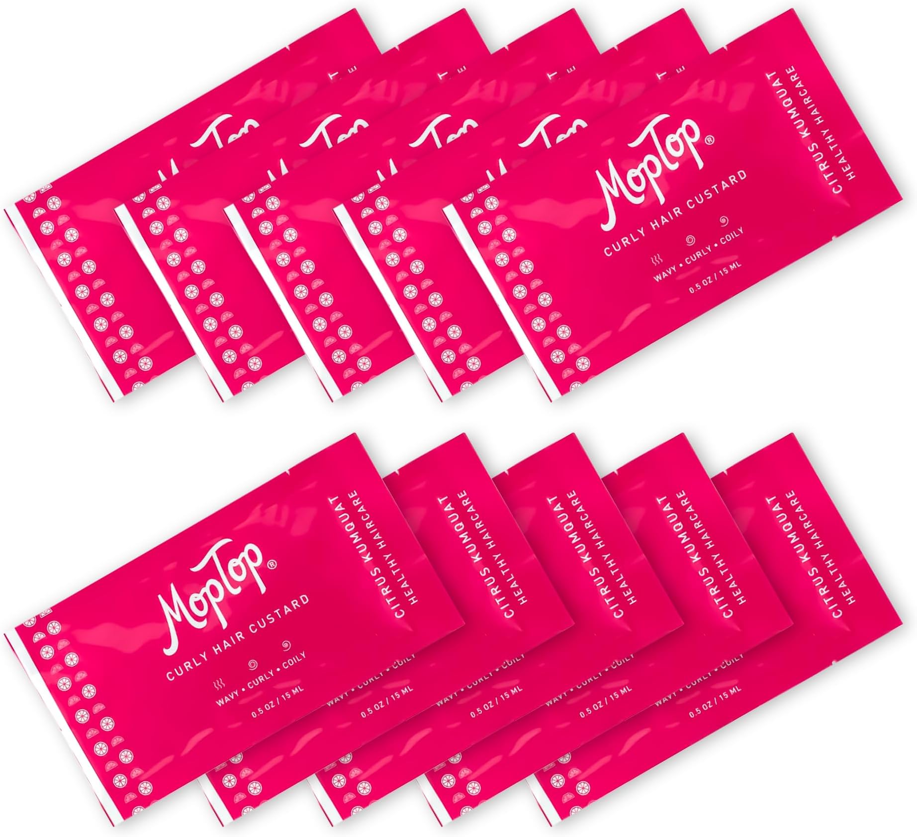 Amazon.com : MopTop Trial Bundle - Curly Hair Custard Styling Gel for ...