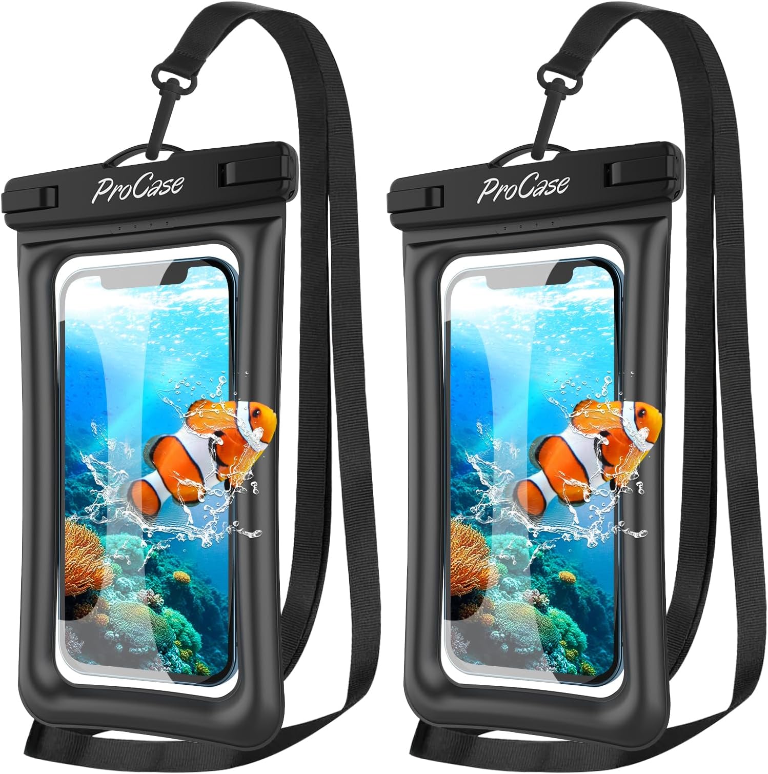 Amazon.com: ProCase [Floatable] 2 Pack Floating Waterproof Phone Pouch ...