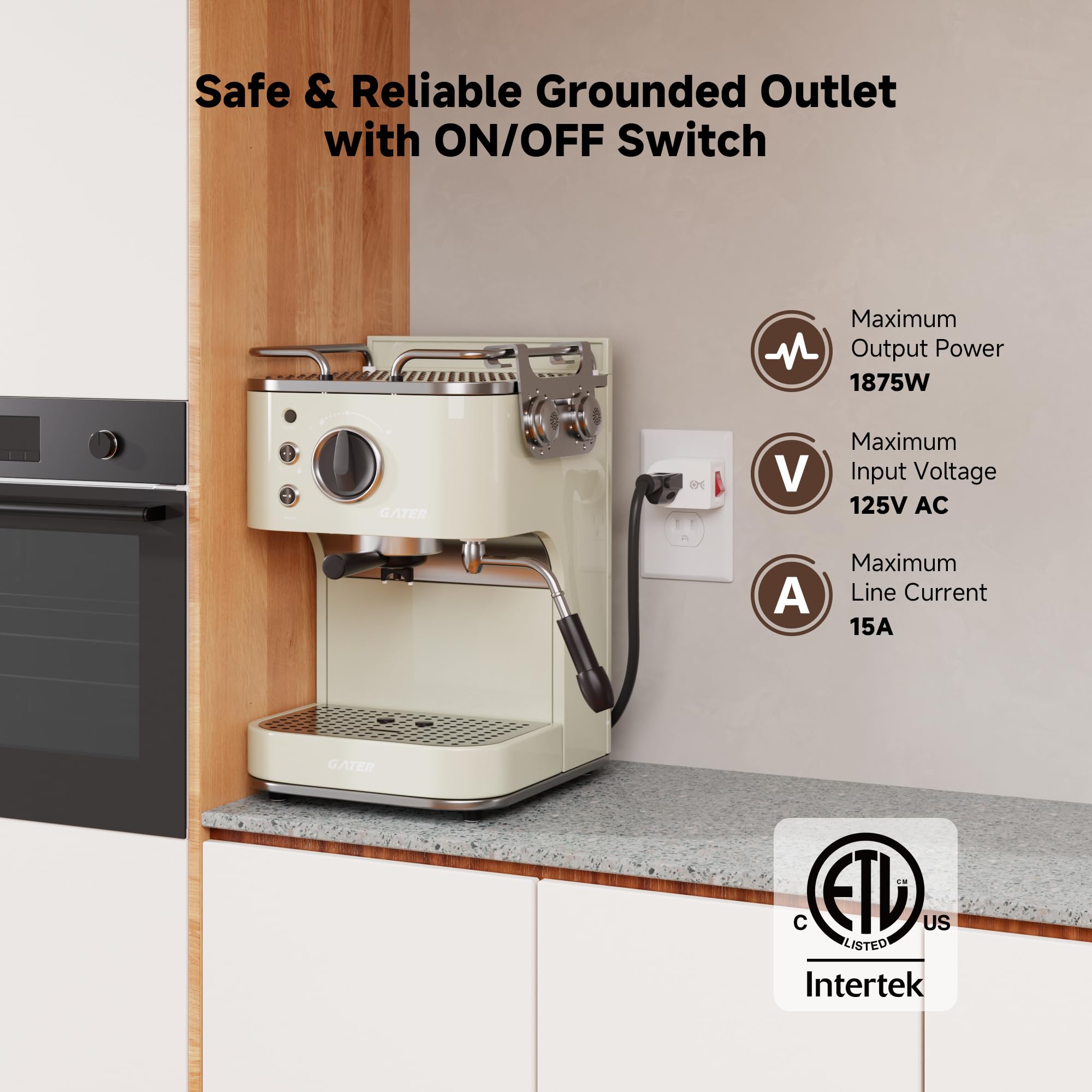 Snapklik.com : Cable Matters ETL Listed 3-Pack Grounded Outlet Switch