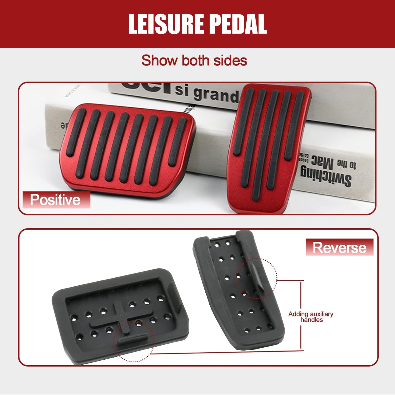 Snapklik.com : Dawfall 2 PCS Tesla Foot Pedal Pads Kit, Brake ...