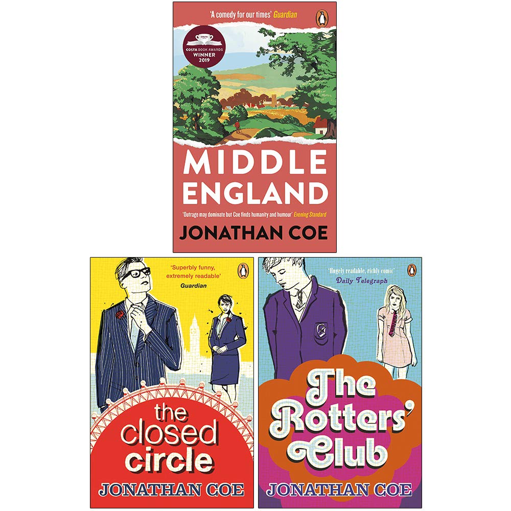 Jonathan Coe Collection 3 Books Set (Middle England, The Closed Circle ...
