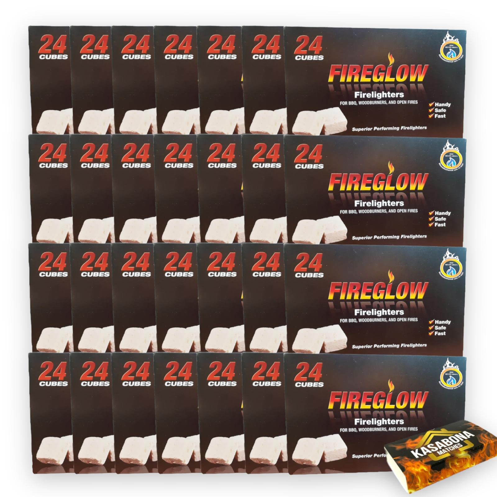 Fireglow Firelighters Bulk Pack Fire Lighters hotspot Burners BBQ Coal ...