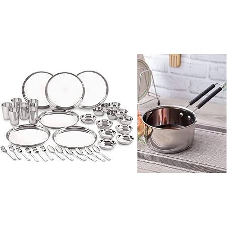neelam Stainless Steel Dinner Set - 36 Pieces & Neelam Stainless Steel ...