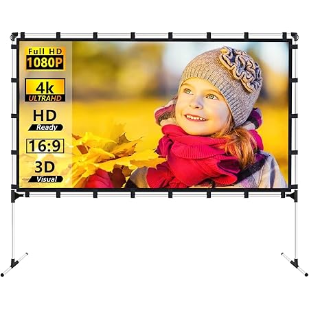 Amazon.com: Aoxun 100" Motorized Projector Screen - Indoor and Outdoor ...