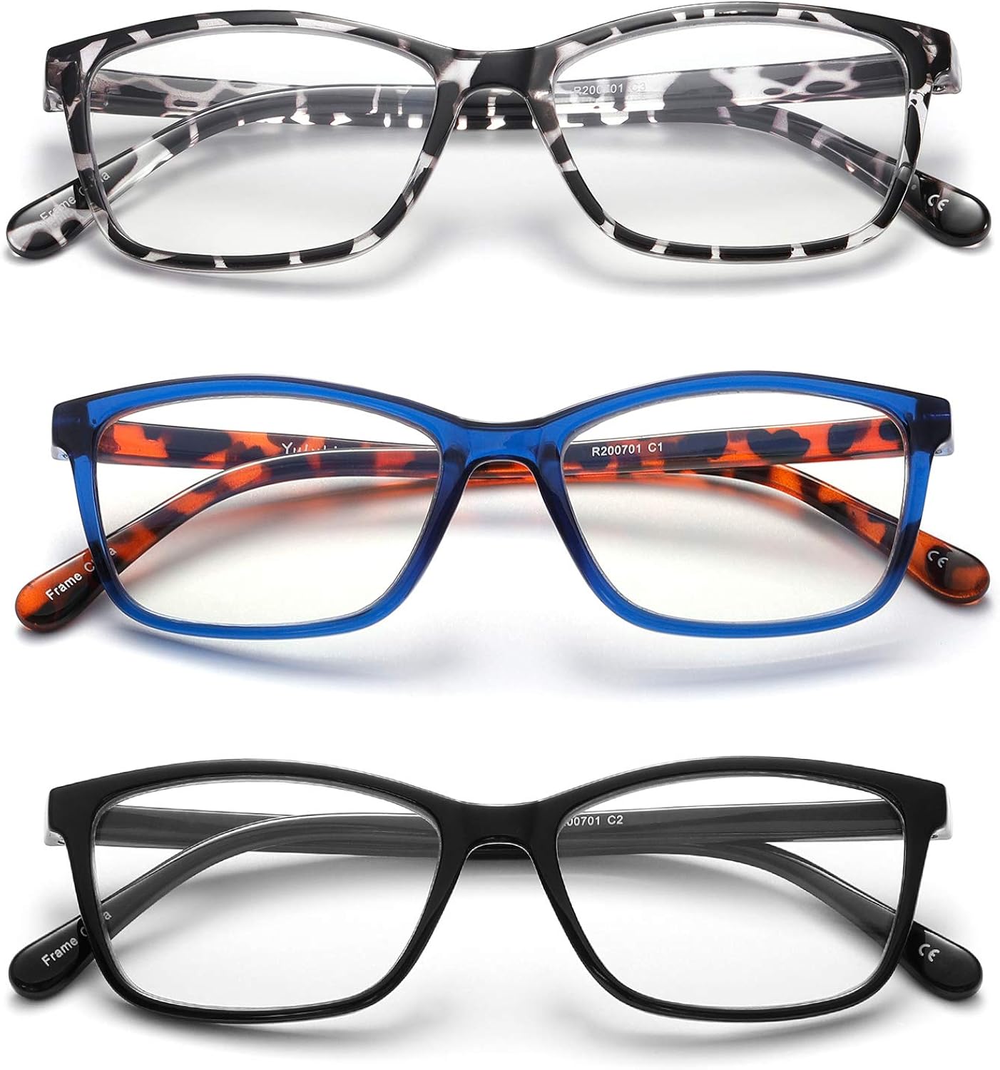 Yuluki Max 66 OFF 3er Pack Lesebrillen Leichte Rechteck F r Brille Komfort