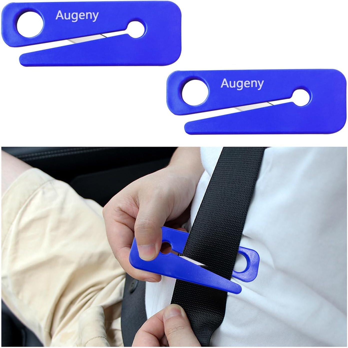 Amazon.com: Augeny 2 PCS Car Seat Belt Cutter, Portable Emergency ...