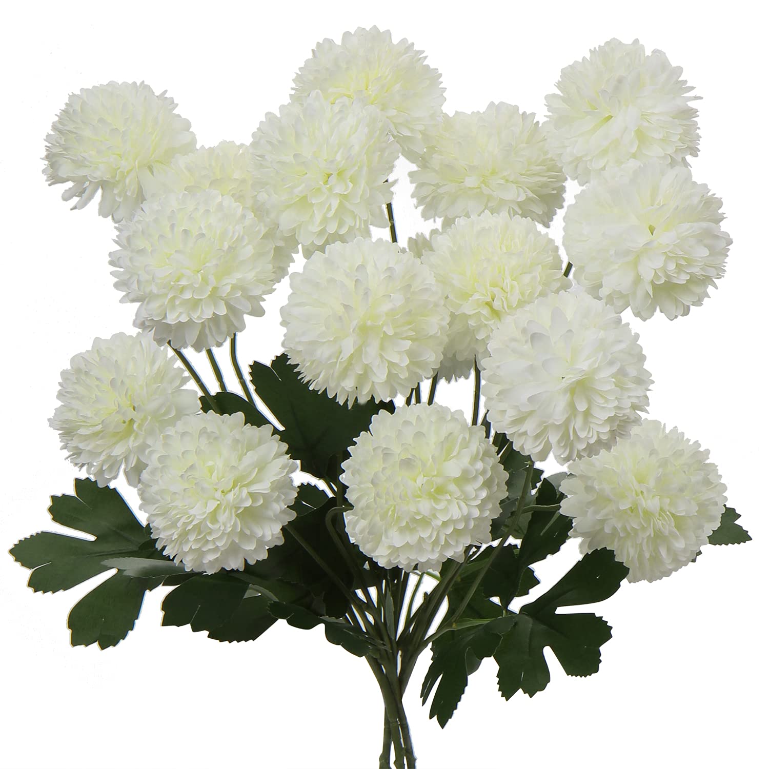 Amazon.com: DILATATA 23 inch Tall Chrysanthemum Fake Mums Flowers for ...