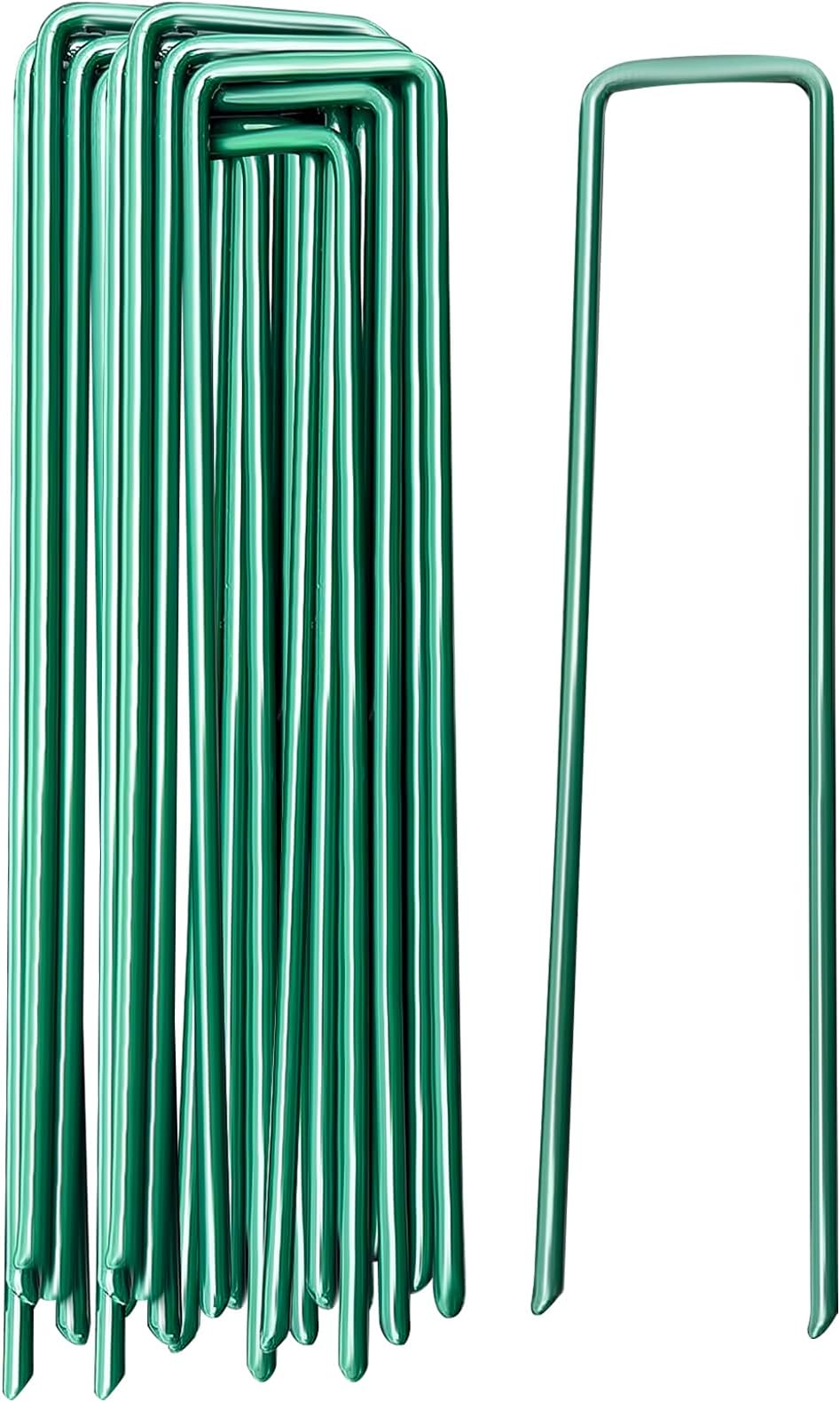 AKH® 10 Garden Pegs | Extra Large | 14cm Length | Green Plastic Pegs ...