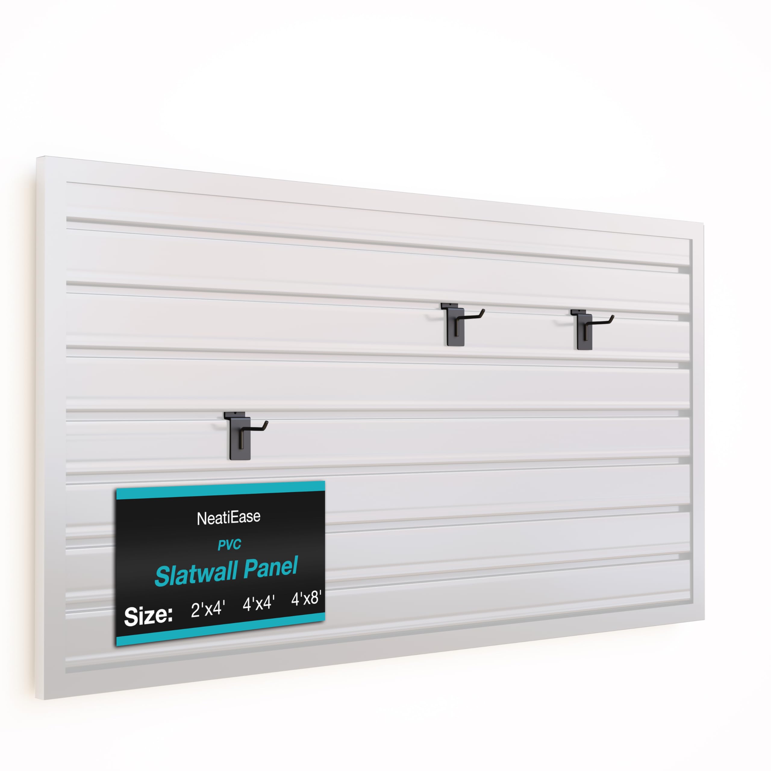 Snapklik.com : NeatiEase Slatwall Panel Wall Storage Systems, 2 X 4ft ...