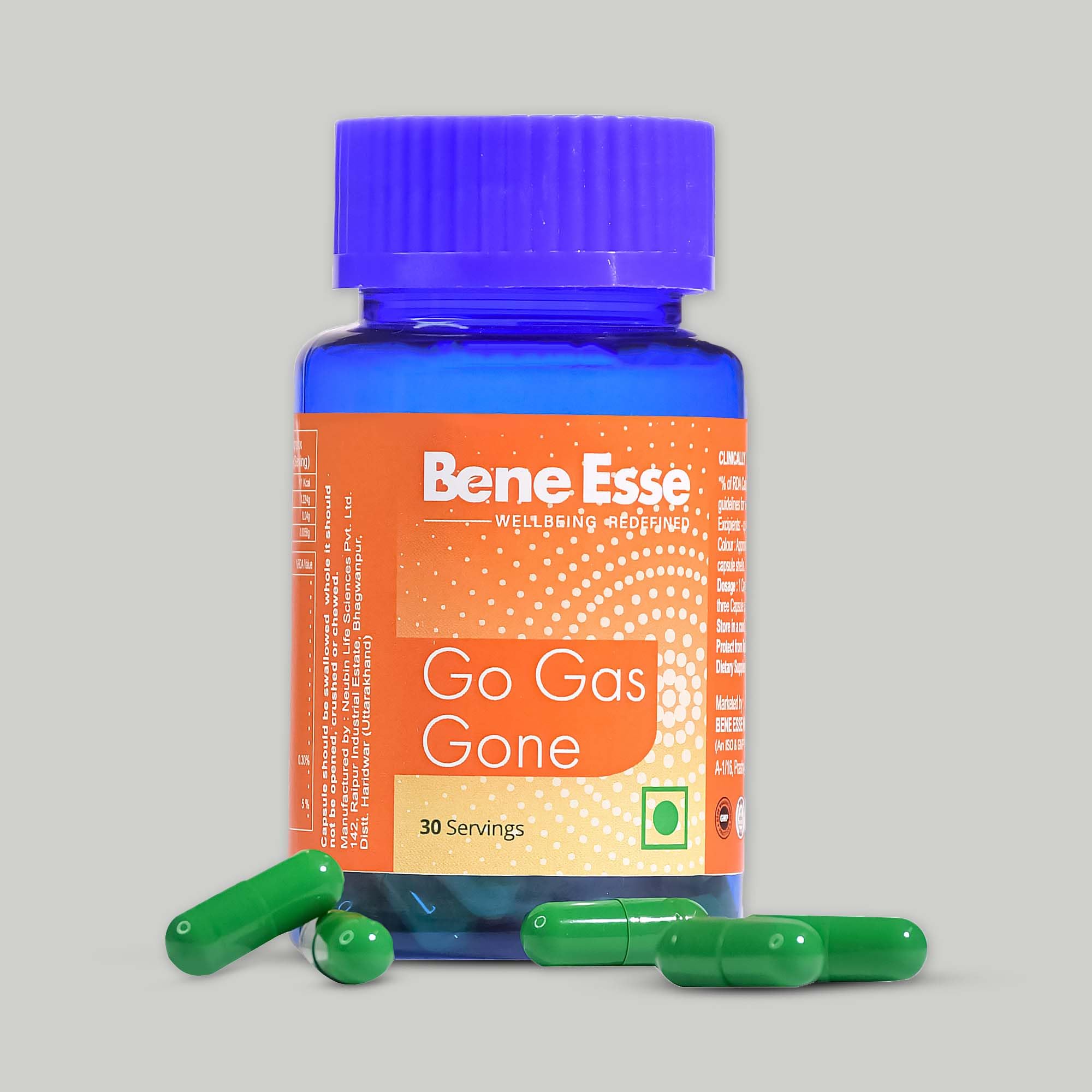 Bene Esse Go Gas Gone - Feel Lighter & Bloat-Free| Treat Acidity| Gas ...