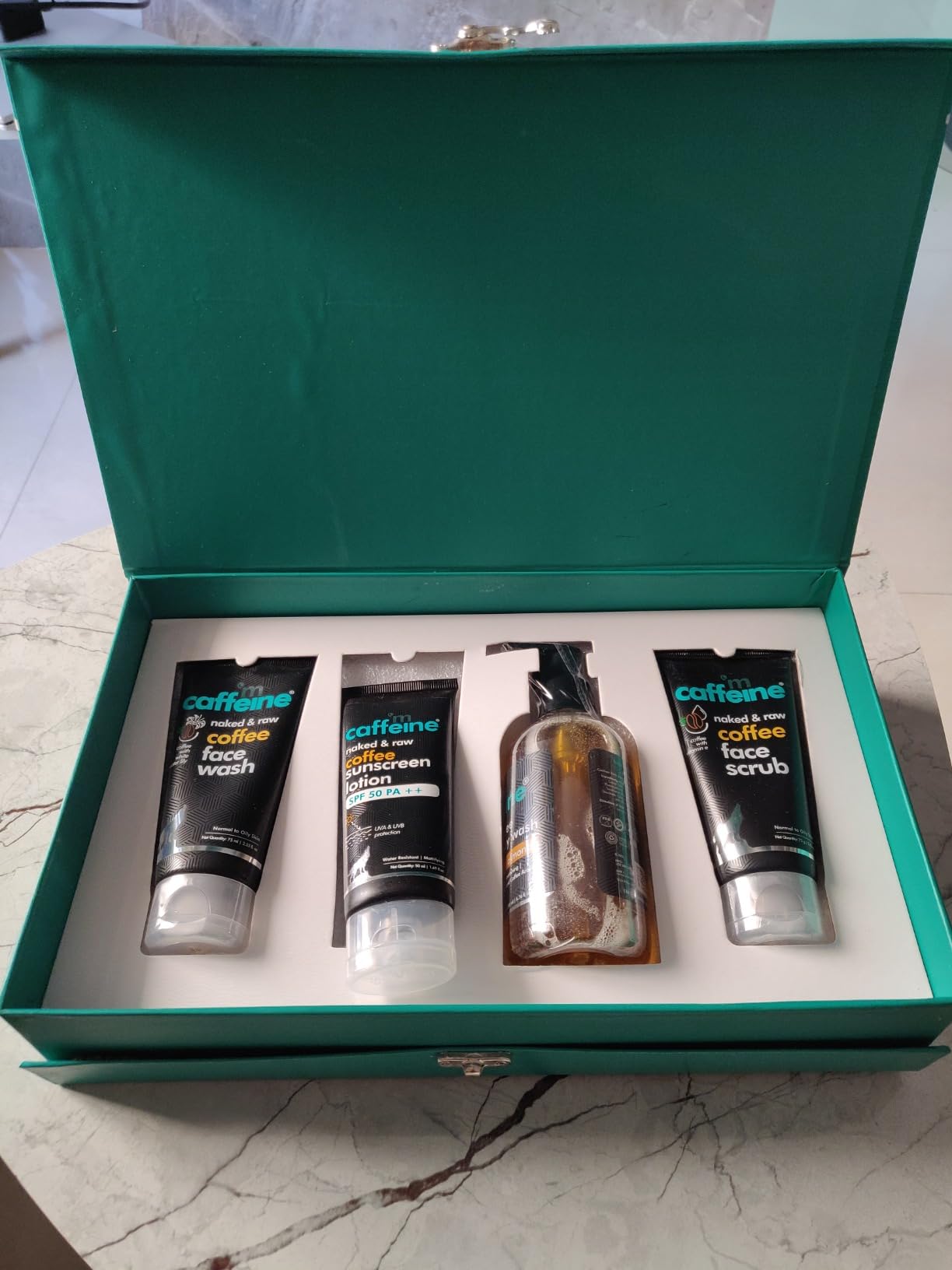 Buy mCaffeine Gift Kit with Pure Coffee Skincare | Gift Set with Face ...