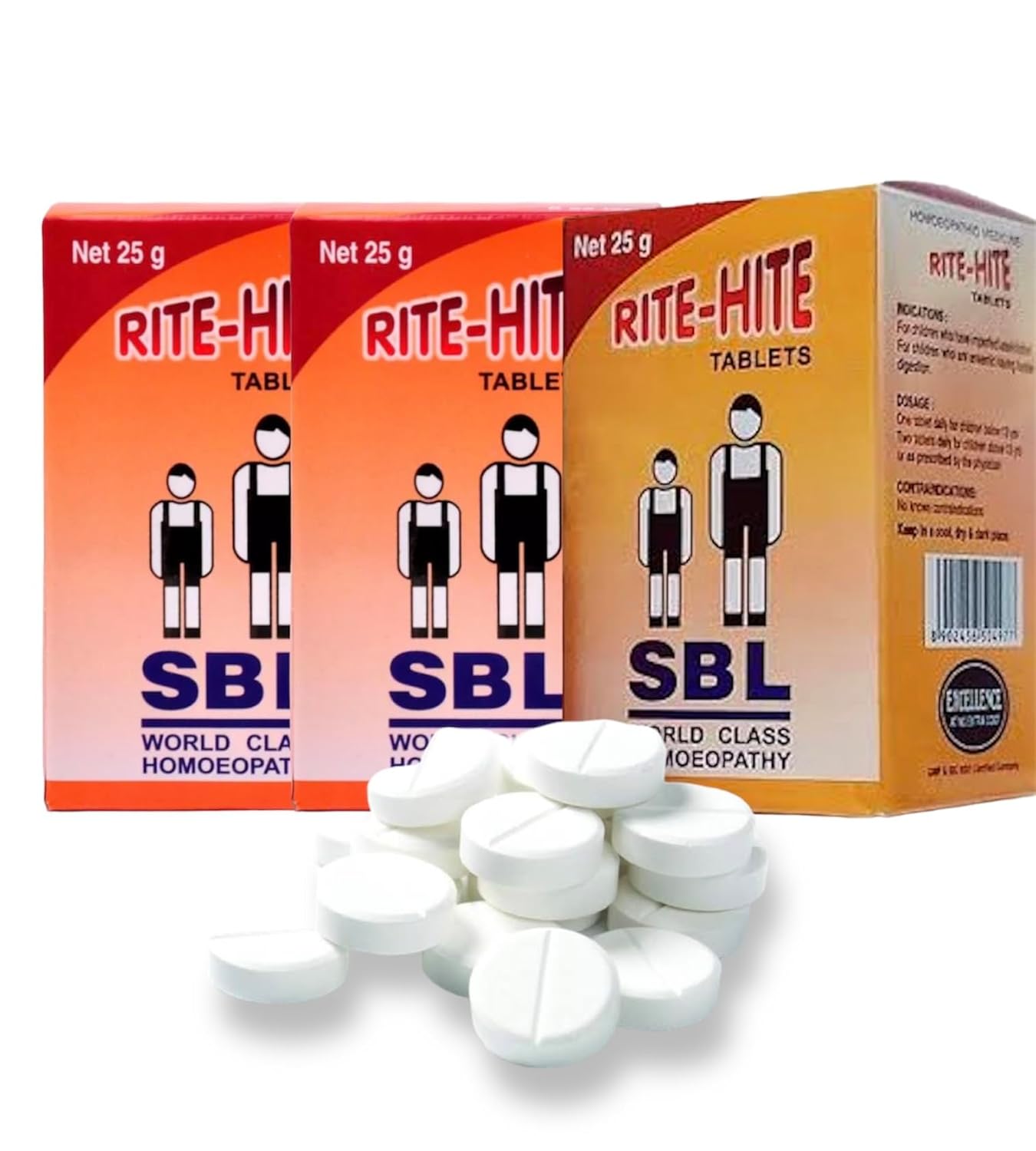 Buy SBL RITE HITE Tablet Homeopathic HeightCare - Pack Of 3 Bottles ...
