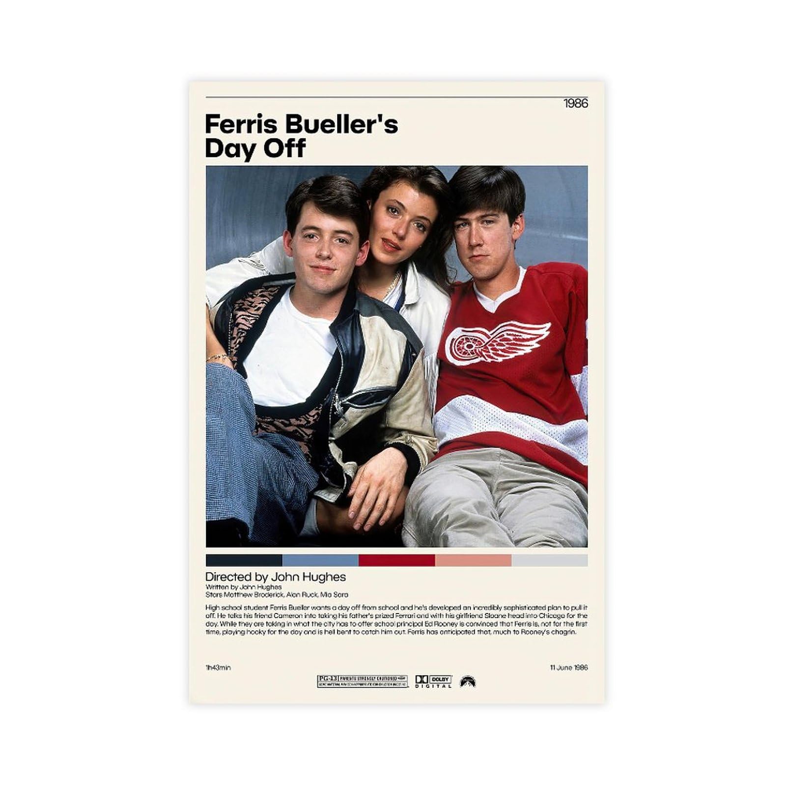 Amazon.com: SHITOU Ferris Posters Bueller's Day Off Poster Classic ...
