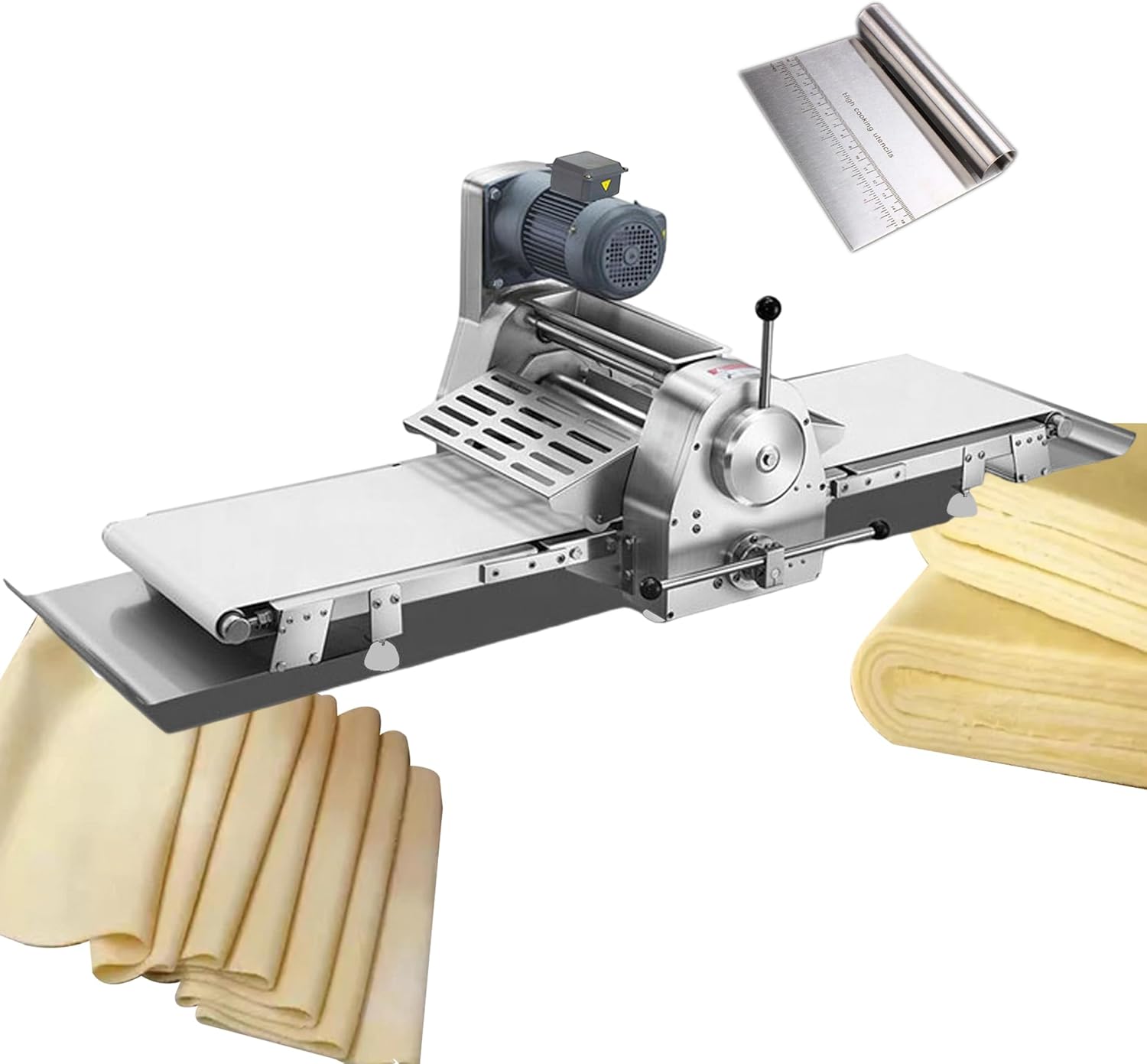 Amazon.com: INTSUPERMAI Dough Sheeter Press Commercial Contertop ...