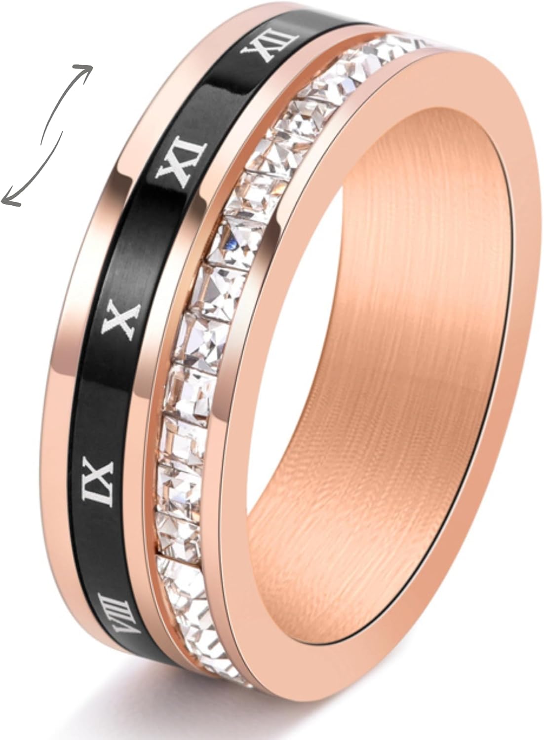 Amazon.com: Fidget Jewelry for Anxiety Roman Numerals Fidget Anxiety ...