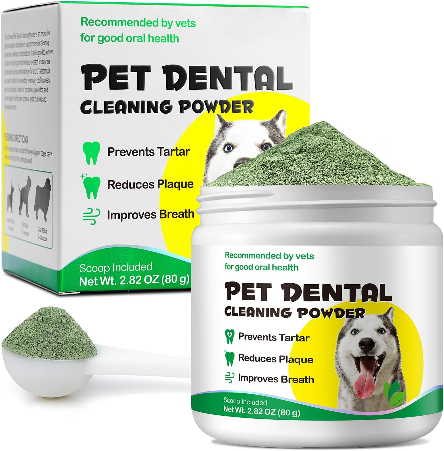 Amazon.com : Teeth Cleaning Powder for Dogs, Dental Powder for Dogs ...