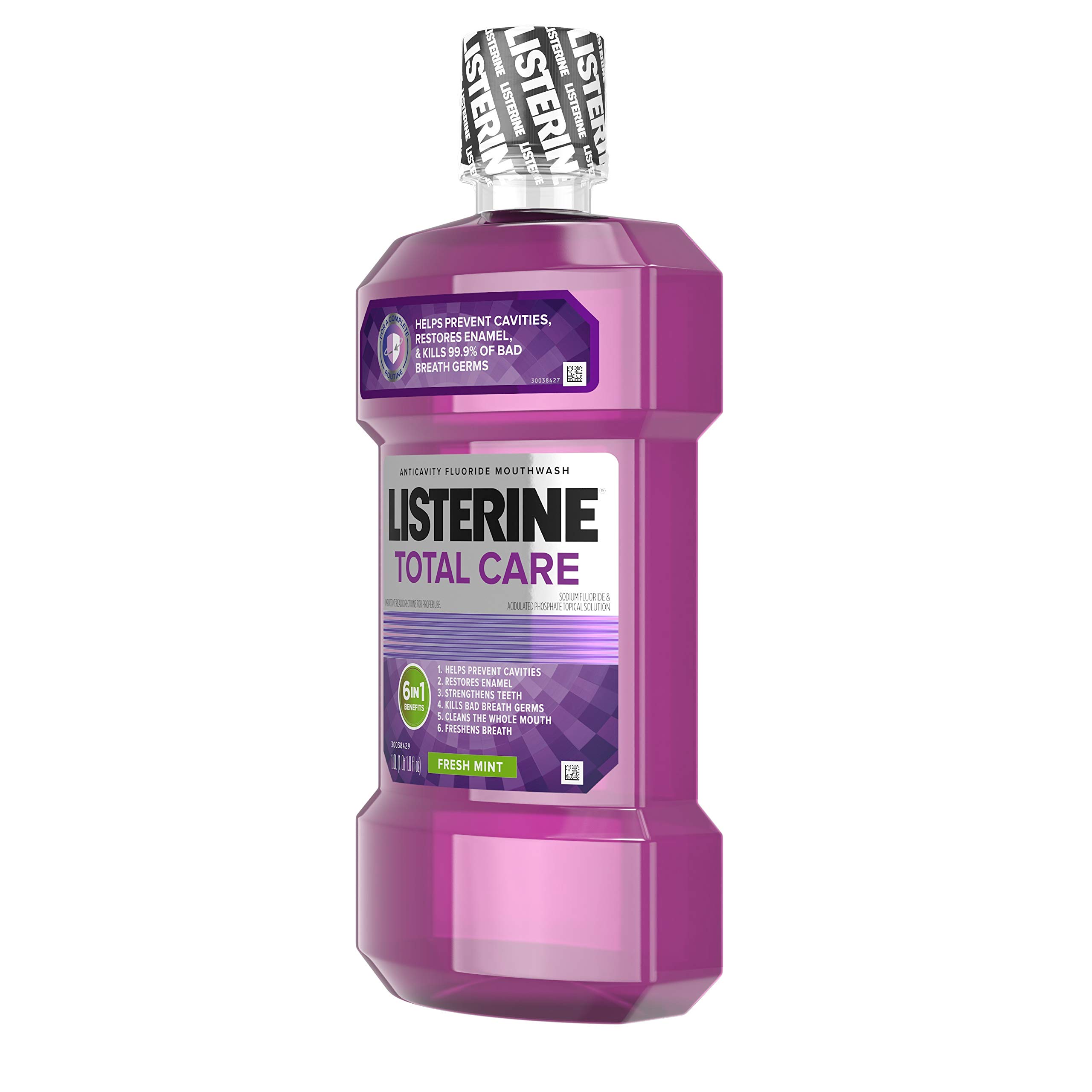 Total Care Anticavity Fluoride Mouthwash, 6 Benefit Oral Rinse Helps ...