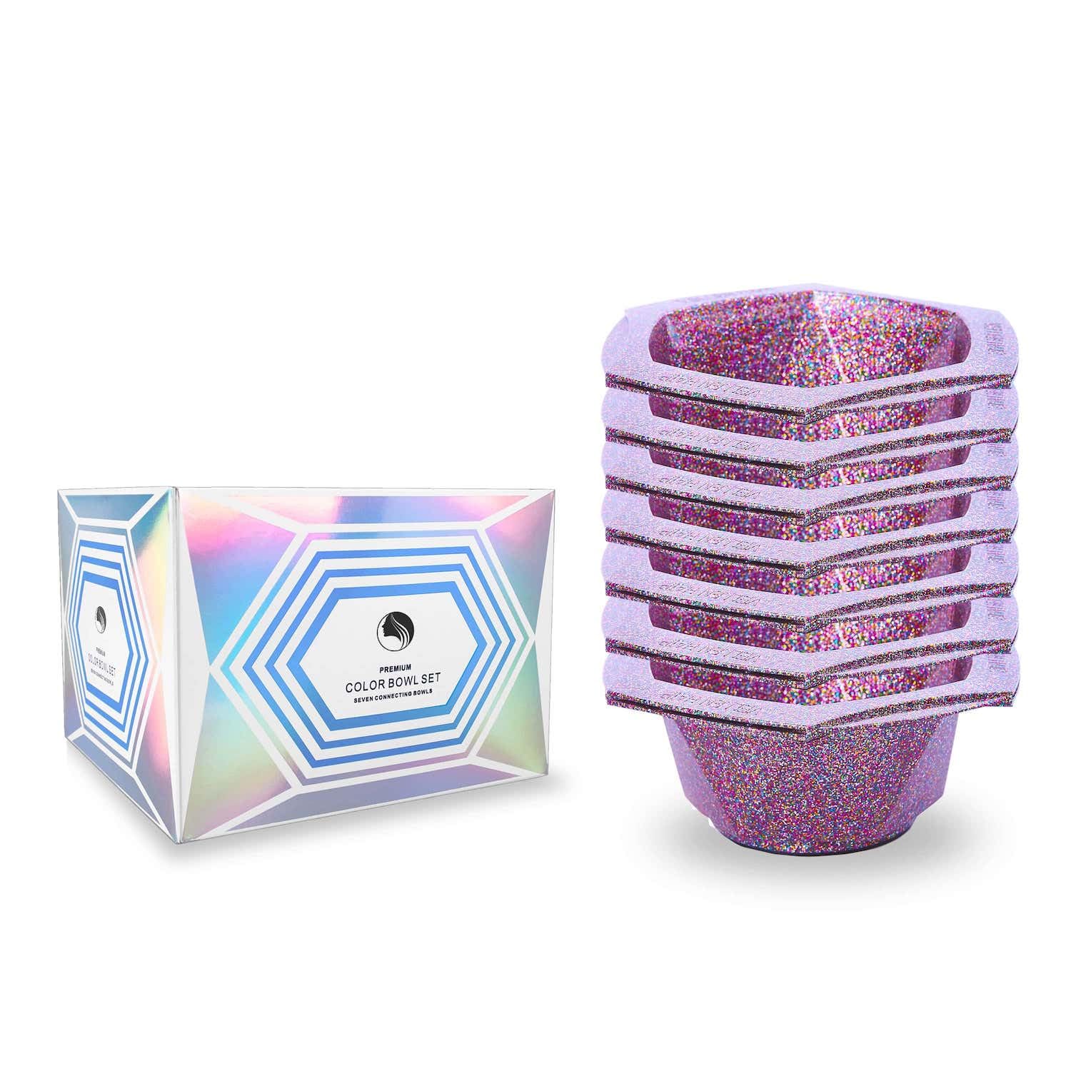 Amazon.com: Vellen Hair Professional Glam Color Bowls, Glitter Hair Dye ...