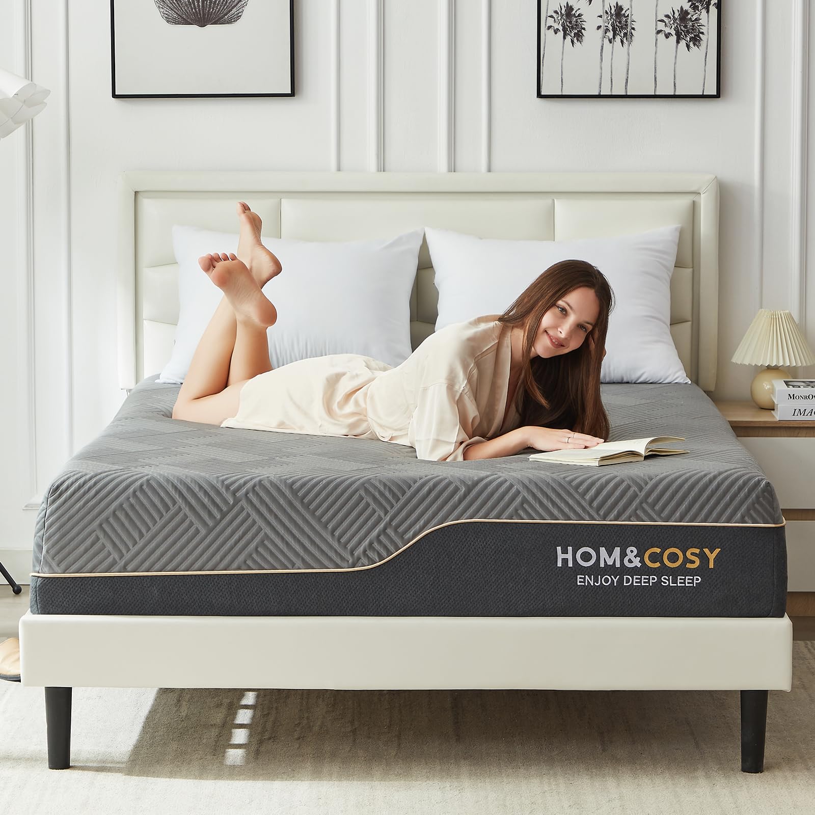 Amazon.com - WEUP 12 Inch Queen Mattress Green Tea Memory Foam Mattress ...