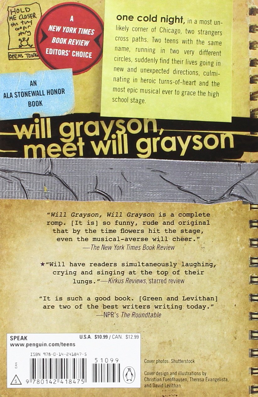 Will Grayson Will Grayson Back Cover
