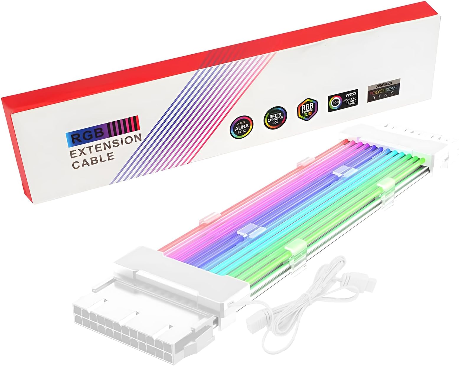Amazon.com: Sirlyr RGB 8 Pin PCIE Cable,Bright ARGB GPU Cables ...