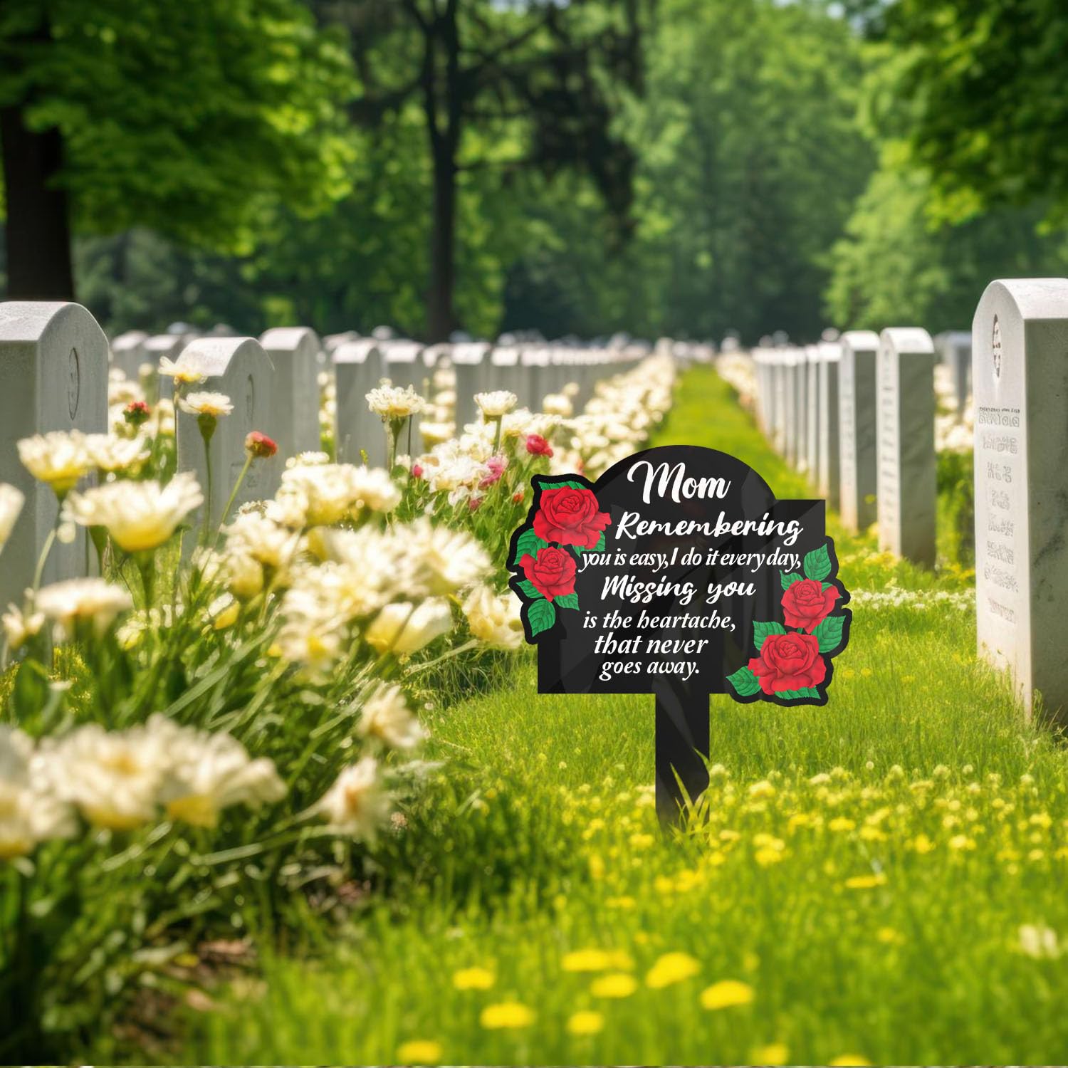 Snapklik.com : Grave Markers For Cemetery Memorial Stakes For Outdoors ...