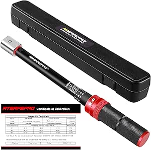 ATsafepro Adjustable Torque Wrench 5-60 Nm, 9×12mm Open End Torque ...