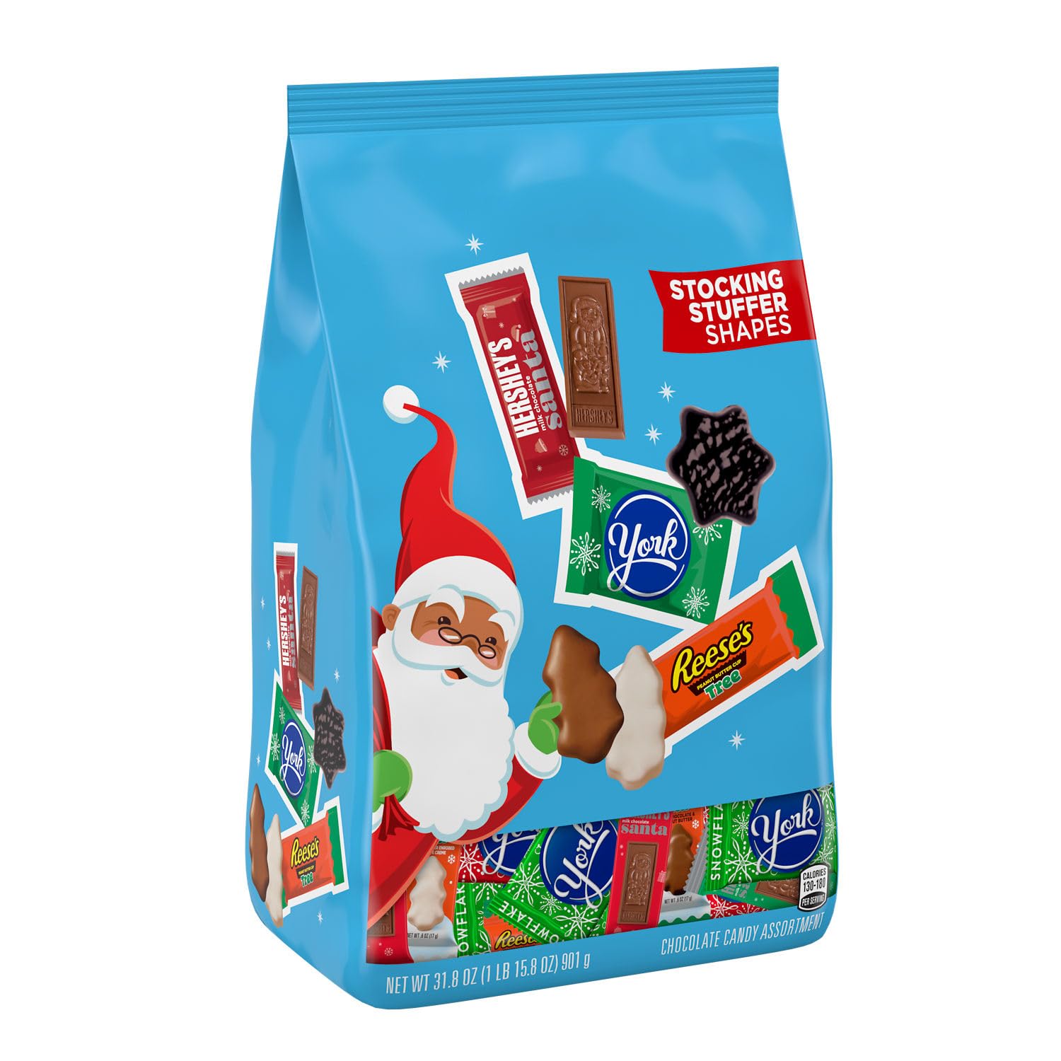 Amazon.com : HERSHEY'S, REESE'S and YORK Assorted Flavored, Christmas ...