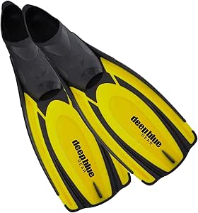 Amazon.com : Deep Blue Gear Latitude 2 Fins for Diving, Snorkeling, and ...