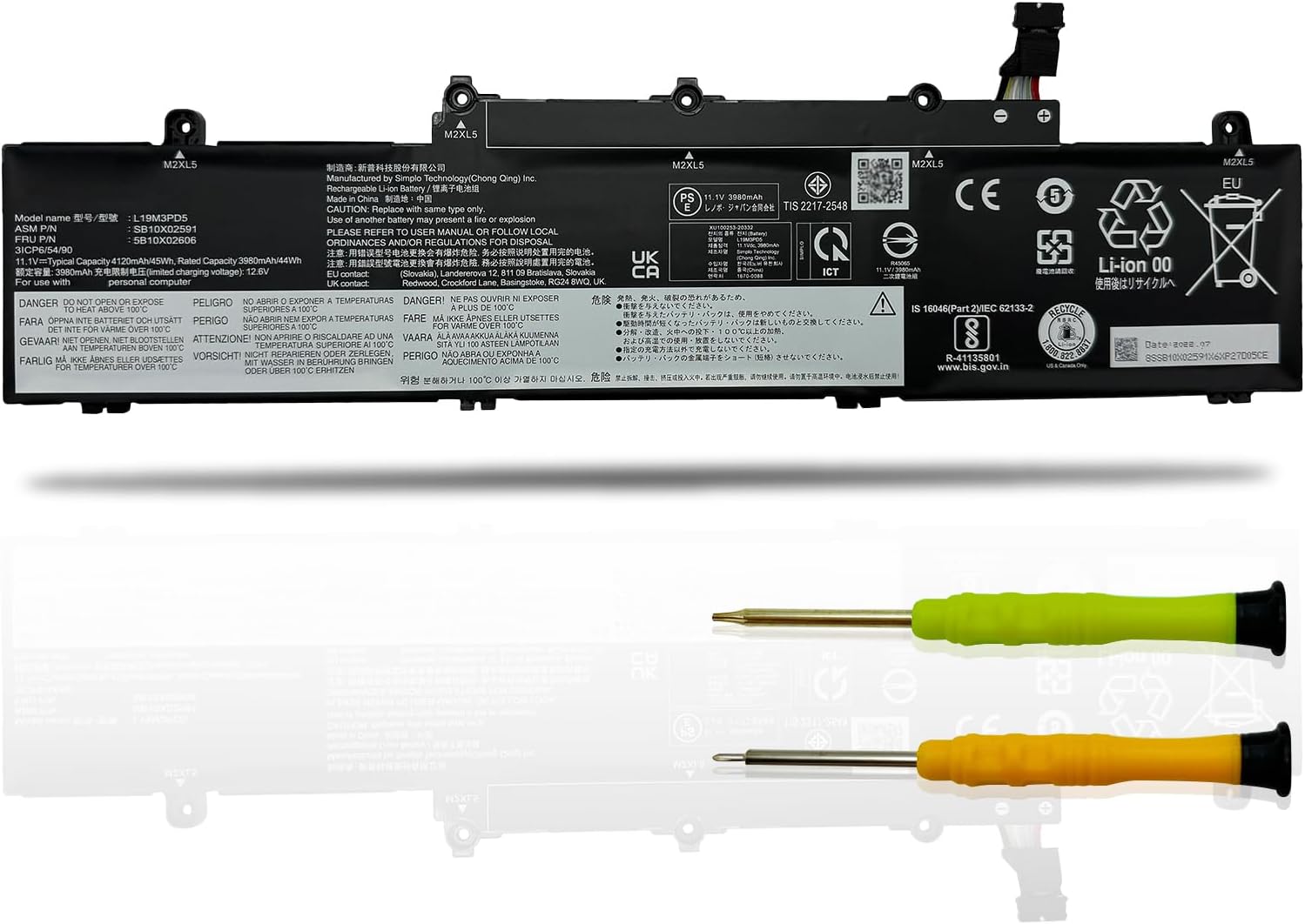 Amazon.com: UGXKNAE 45Wh L19M3PD5 Laptop Battery for Lenovo ThinkPad ...