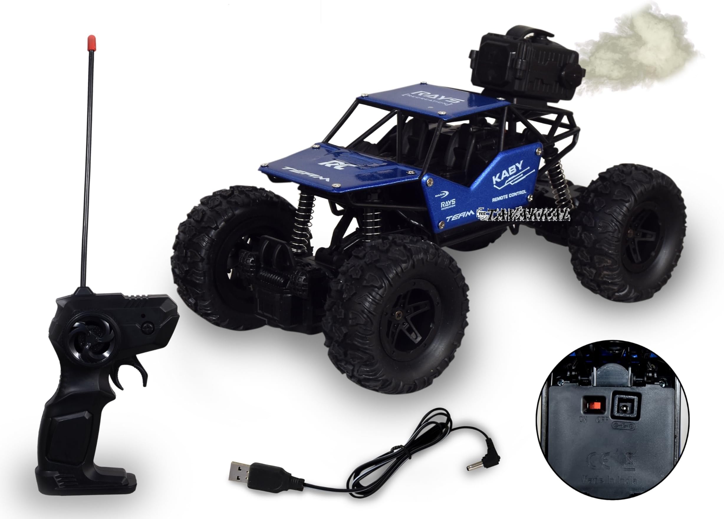 Brand Conquer Remote Control Rock Crawler Mist Smoke Spray Function ...