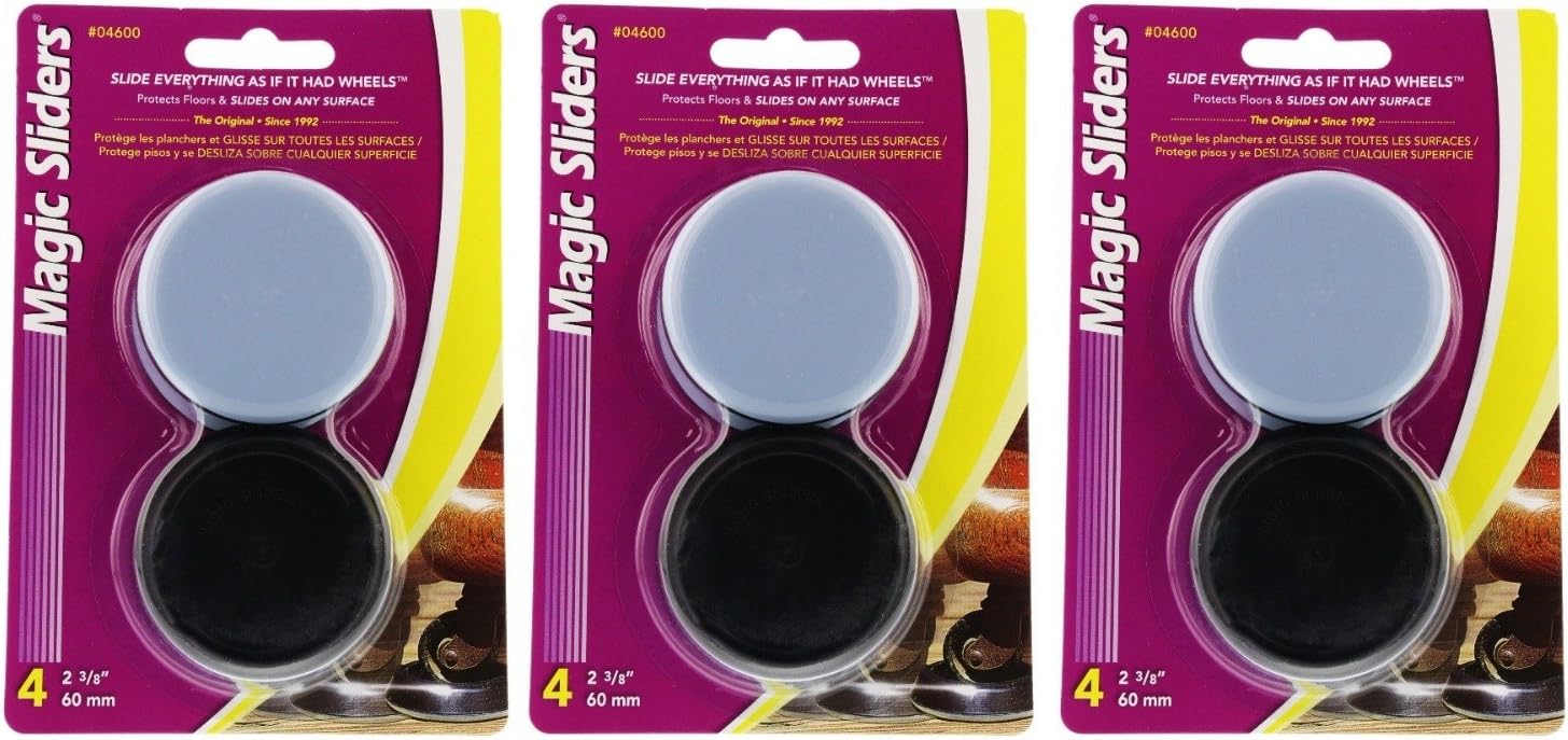 Magic Sliders 2 3/8" Concave Sliders (4600), 4 ct (3 Pack) - Amazon.com