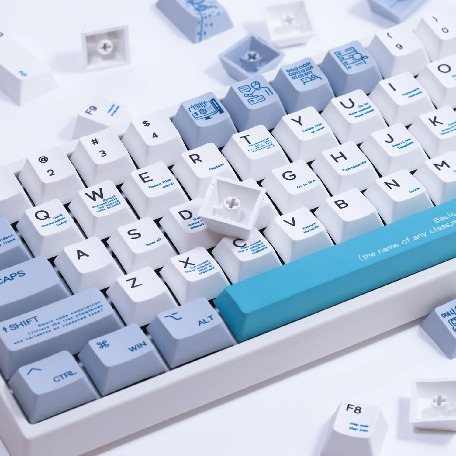 Buy XDK Custom Keycaps Programmer Theme 128keys (PBT Dye-Sublimation ...