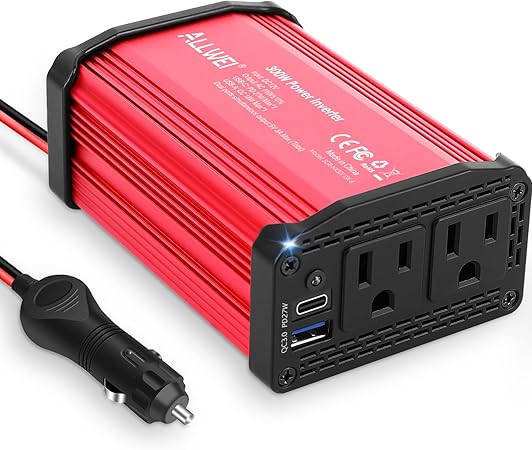 Amazon.com: 300W Car Power Inverter 12v to 110v, Car Plug in Adapter ...