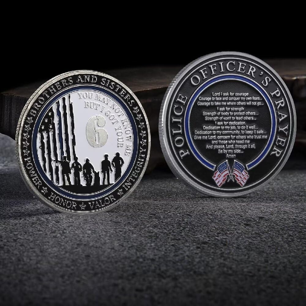 Amazon.com: Police Officer Prayer Coin St. Michael Coin Law Enforcement ...