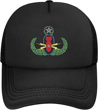 Biaomn EOD Master Badge Baseball Cap for Men Women Mesh Hat Adjustable ...