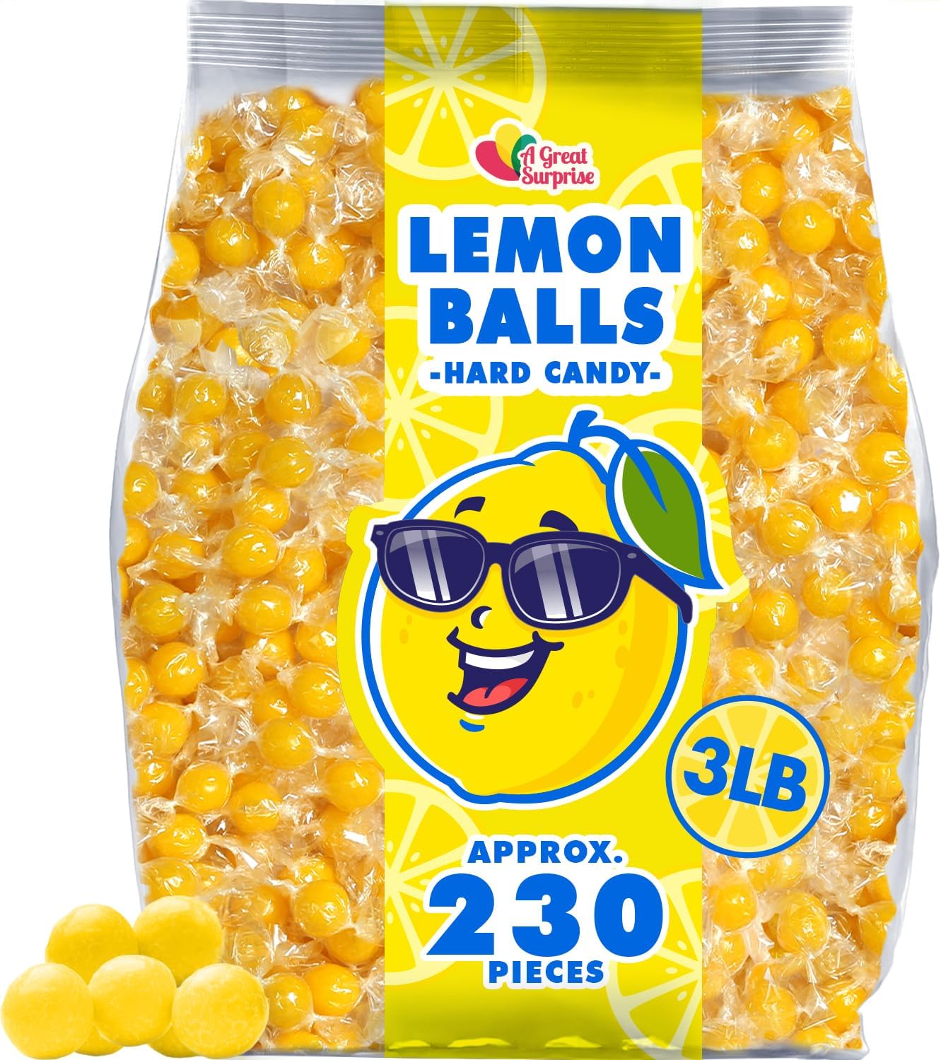 Amazon.com : Lemonheads Candy Bulk Pack, 180 Pieces | Individually ...