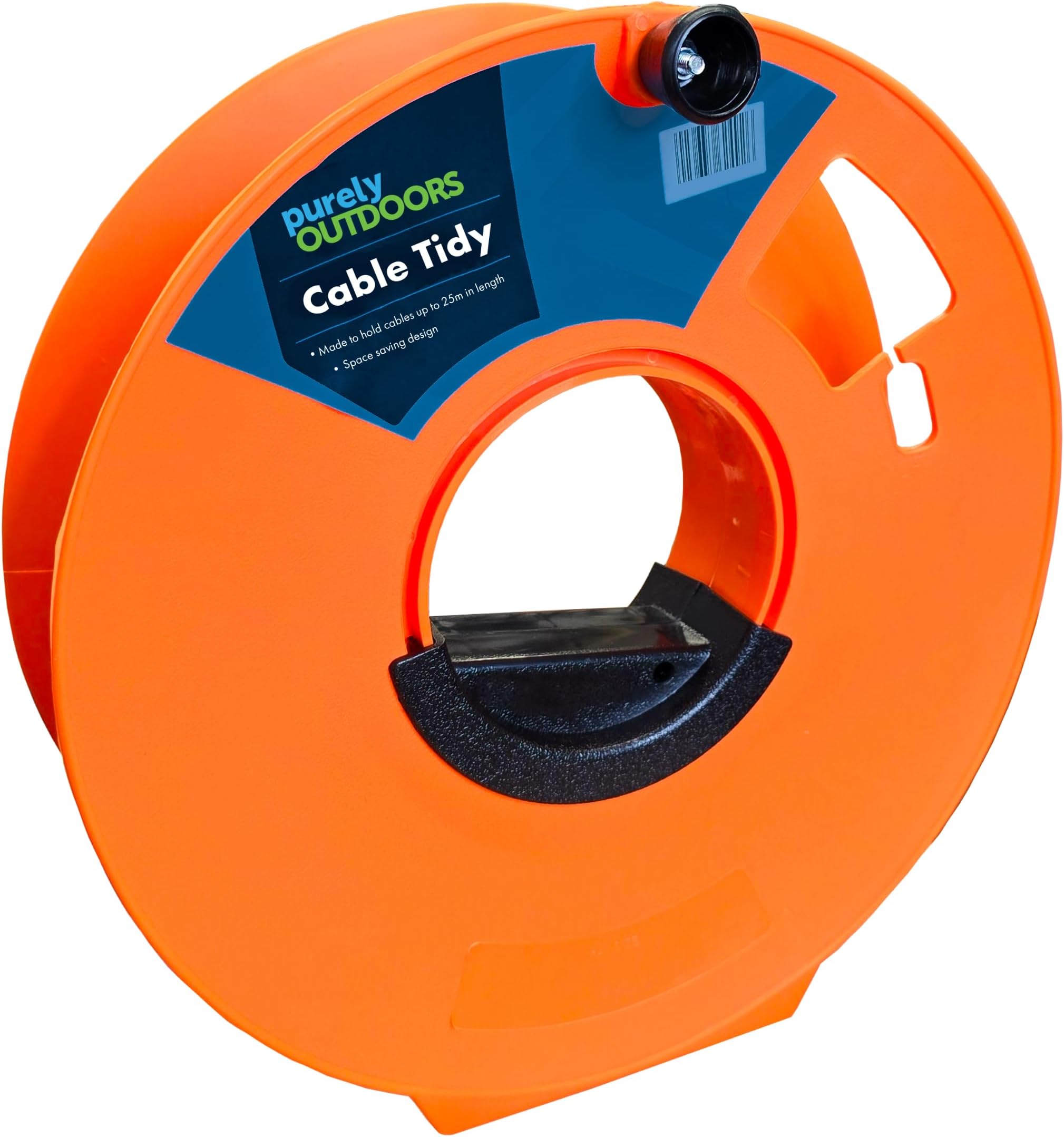 Purely Outdoors 25m Cable Tidy Reel with Handle - Heavy Duty, Cable ...