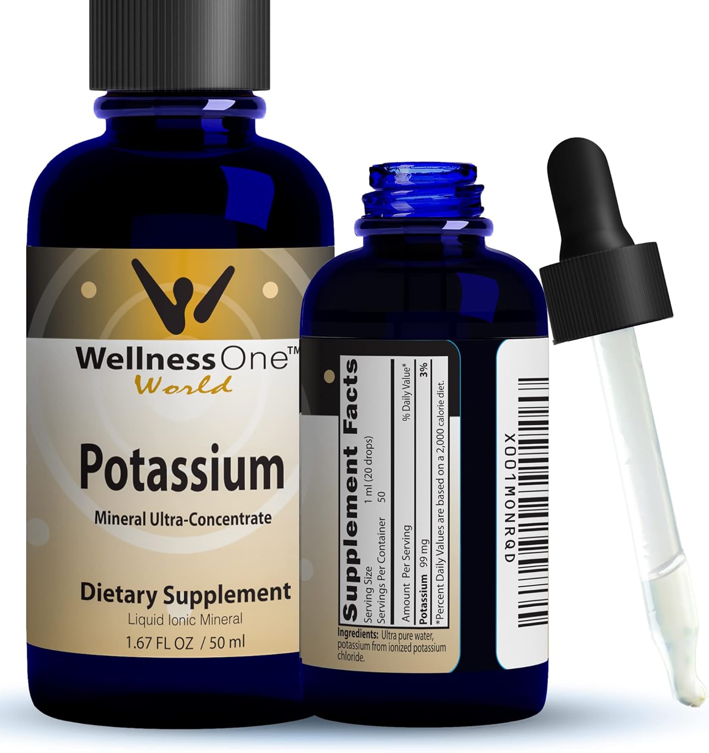 Amazon.com: WellnessOne Ionic Potassium Supplement - Potassium Chloride ...