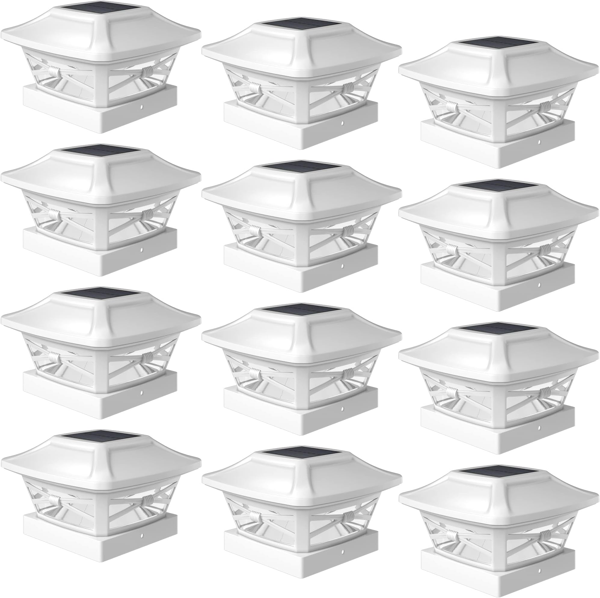 Davinci Lighting Flexfit Solar Outdoor Post Cap Lights - Includes Bases ...