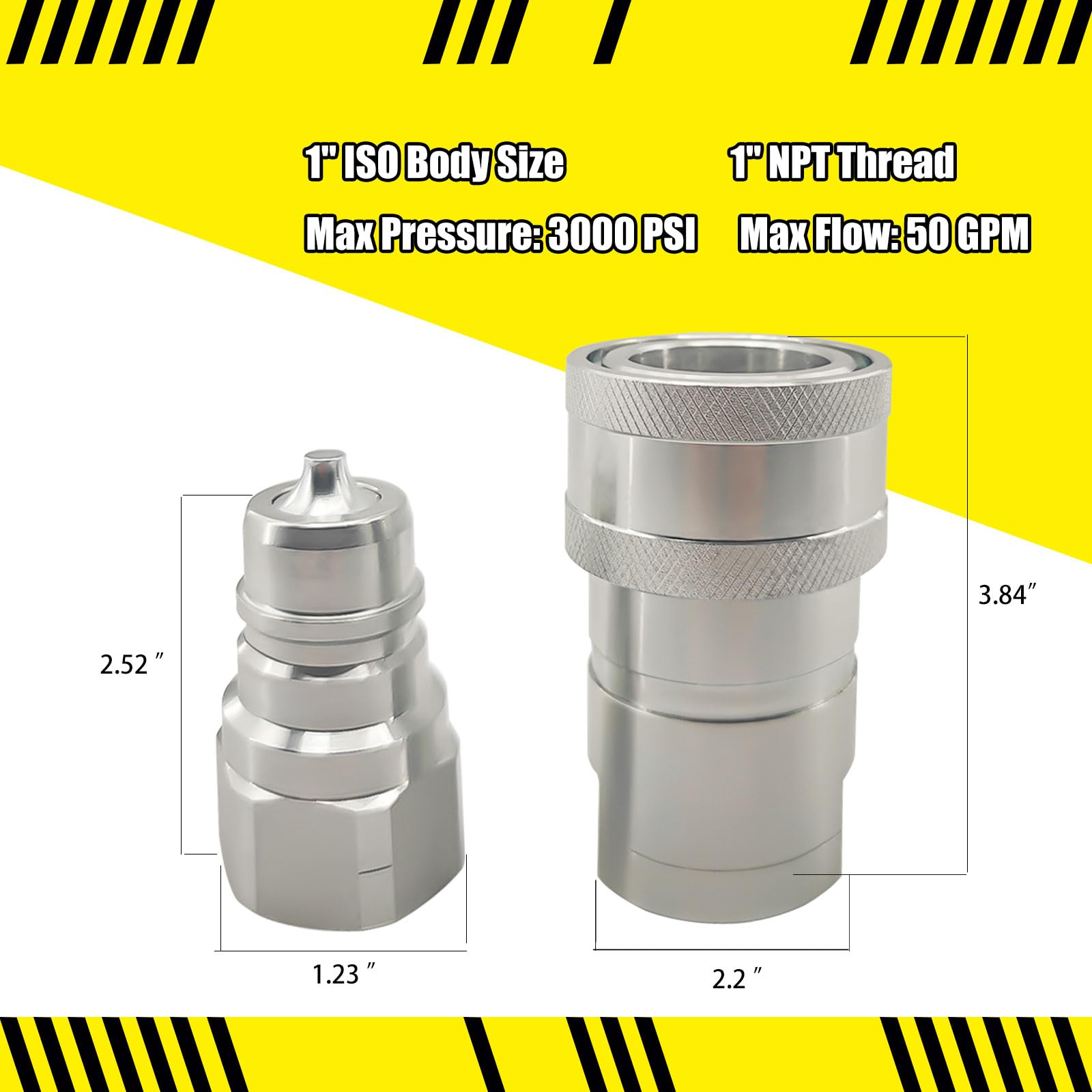 Snapklik.com : Hydraulic Quick Connect Coupler Set For Tractor, Heavy ...