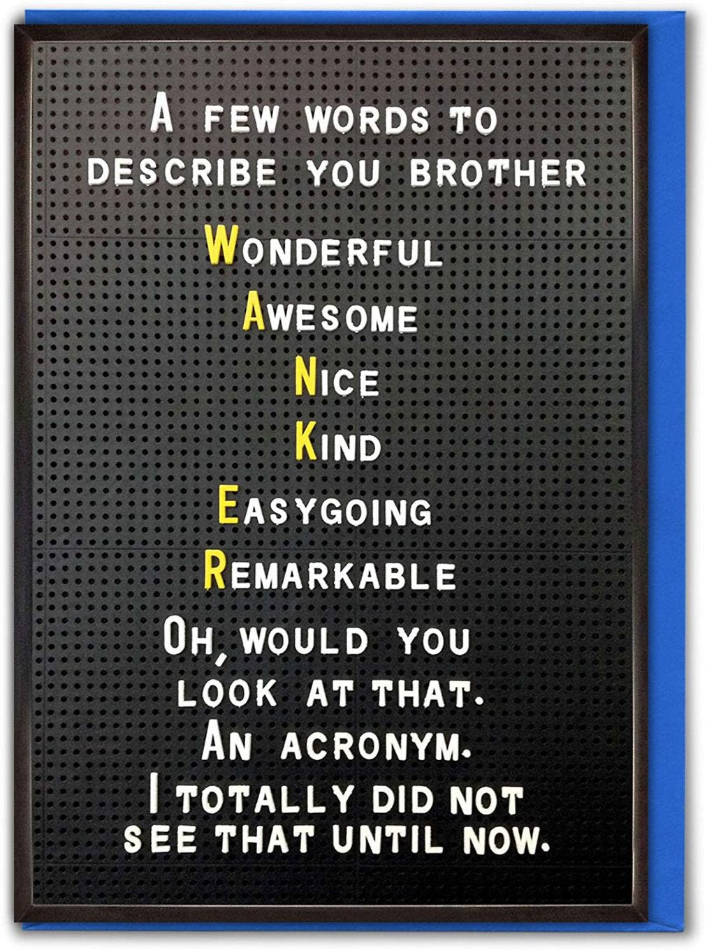 Amazon | Brother Acronym Greeting Card by Brainbox Candy | グリーティングカード ...