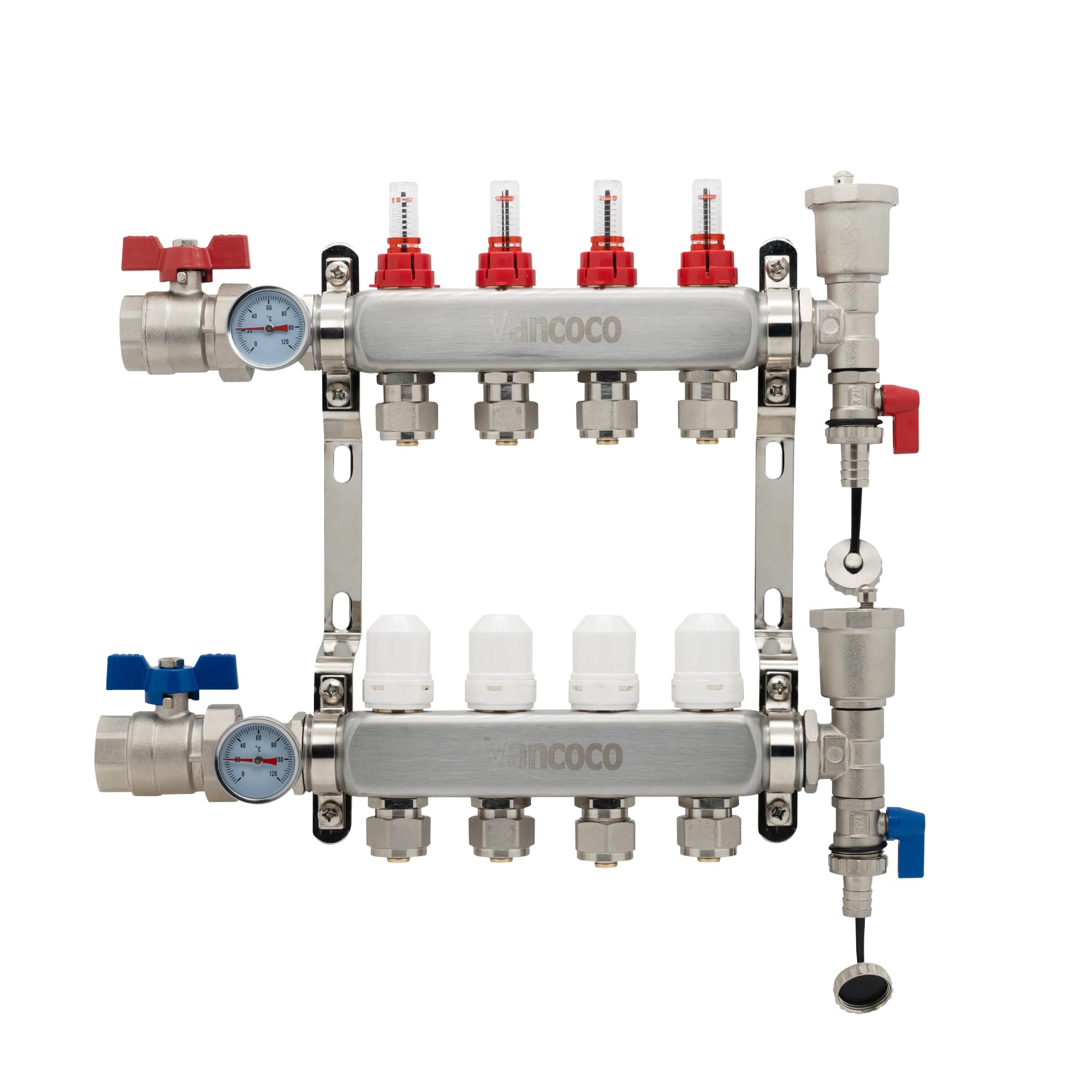 Vancoco Manifold for Underfloor Heating Stainless Steel with ...
