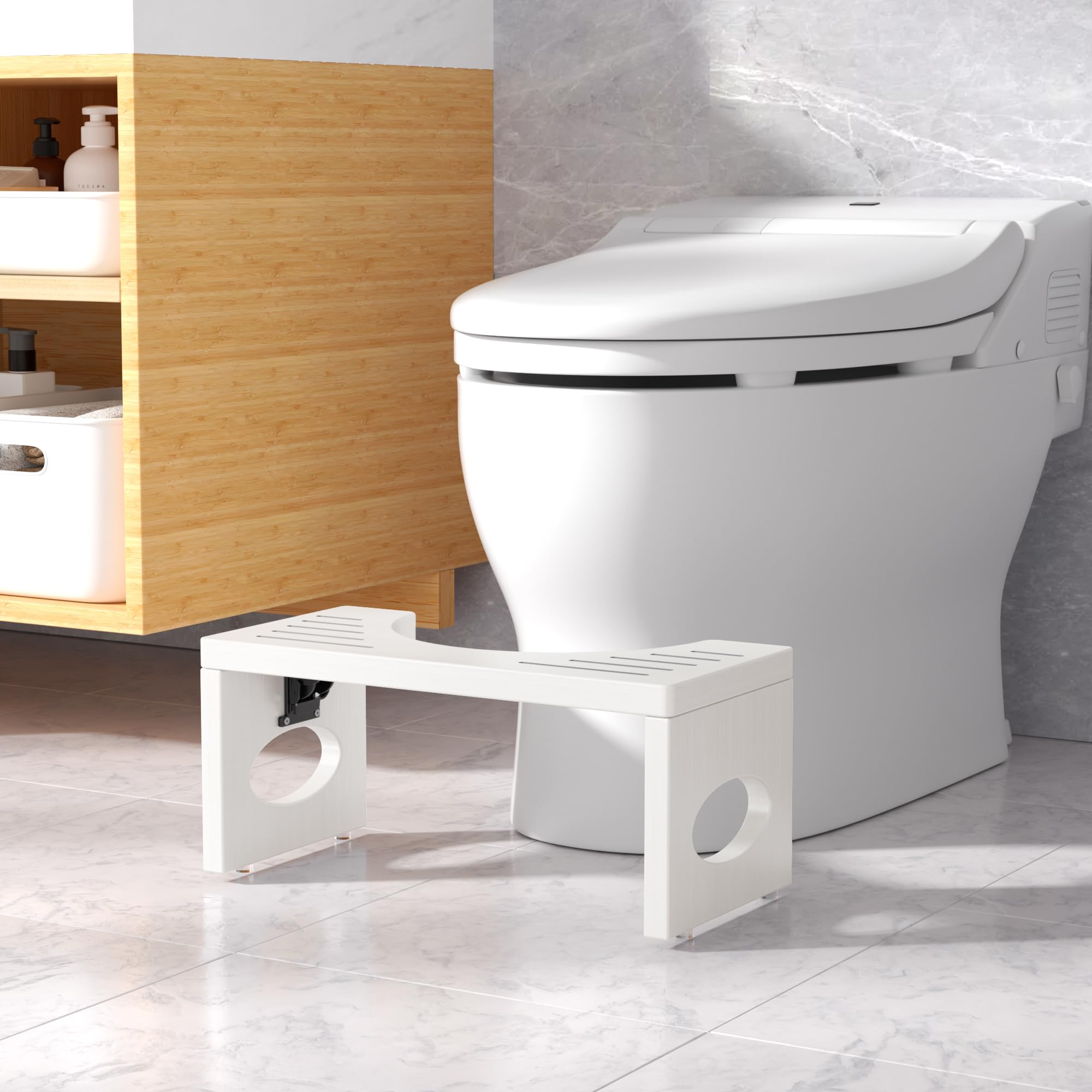 Squatty Potty Foldable Foldable Toilet Stool, 7 Inch Poop Stool For ...