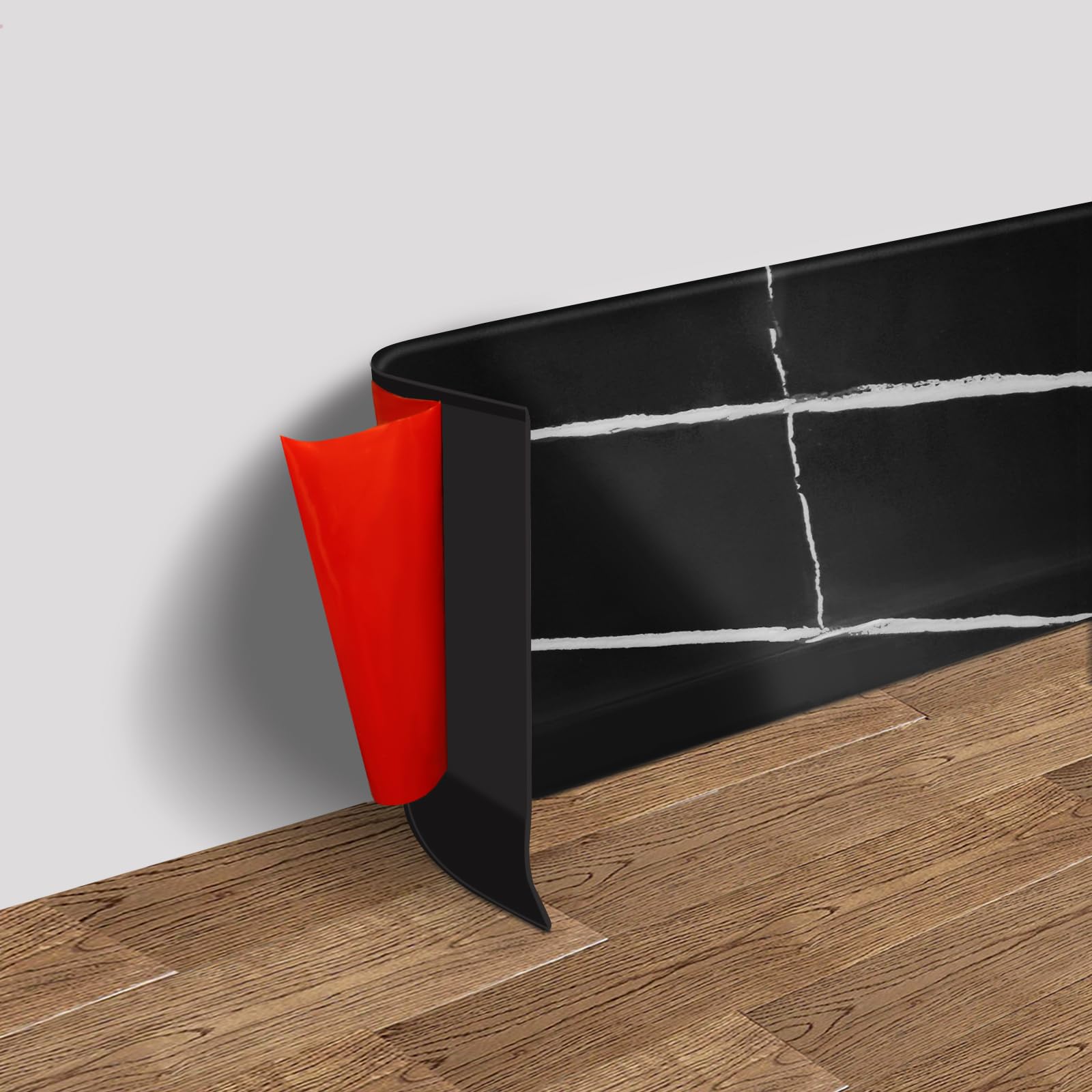 Snapklik.com : FONUNO Vinyl Wall Base Baseboard Molding Trim 4 ...