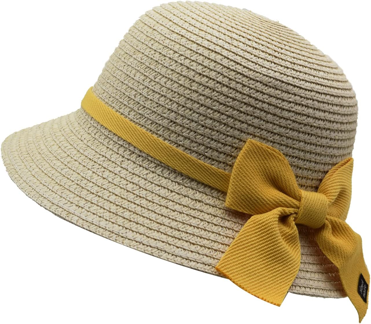 Amazon.com: Yosang Little Girls Straw Hat Sun Hat Summer Beach Hat with ...