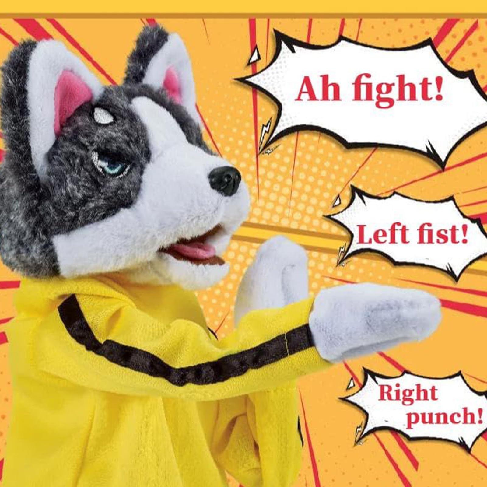 Wolf Puppet Hand Puppet Kung Fu Animal Toy Husky Gloves Doll - Boxer S ...