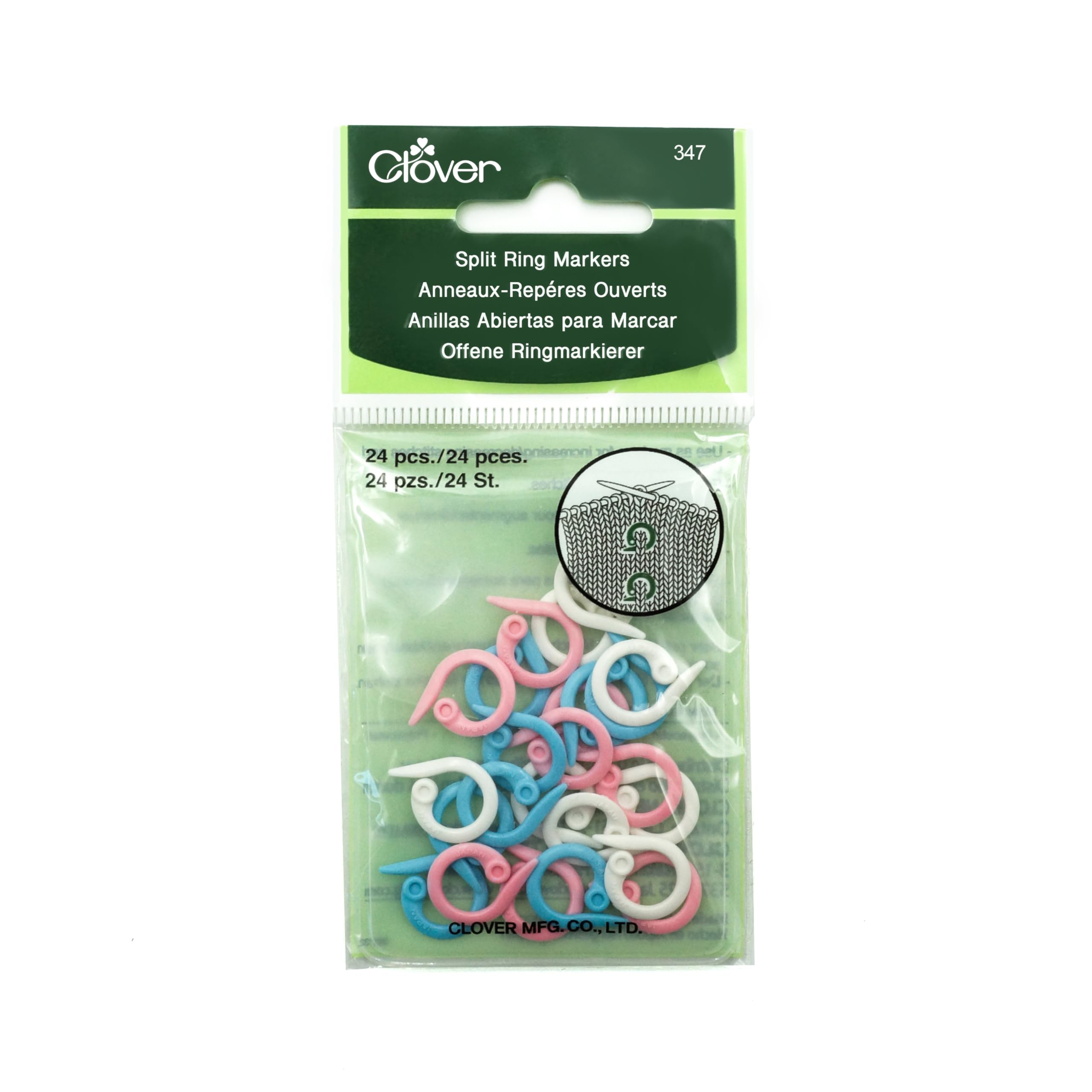Clover 347 Split Ring Markers, Multi-Colour, 1 : Amazon.co.uk: Everything Else