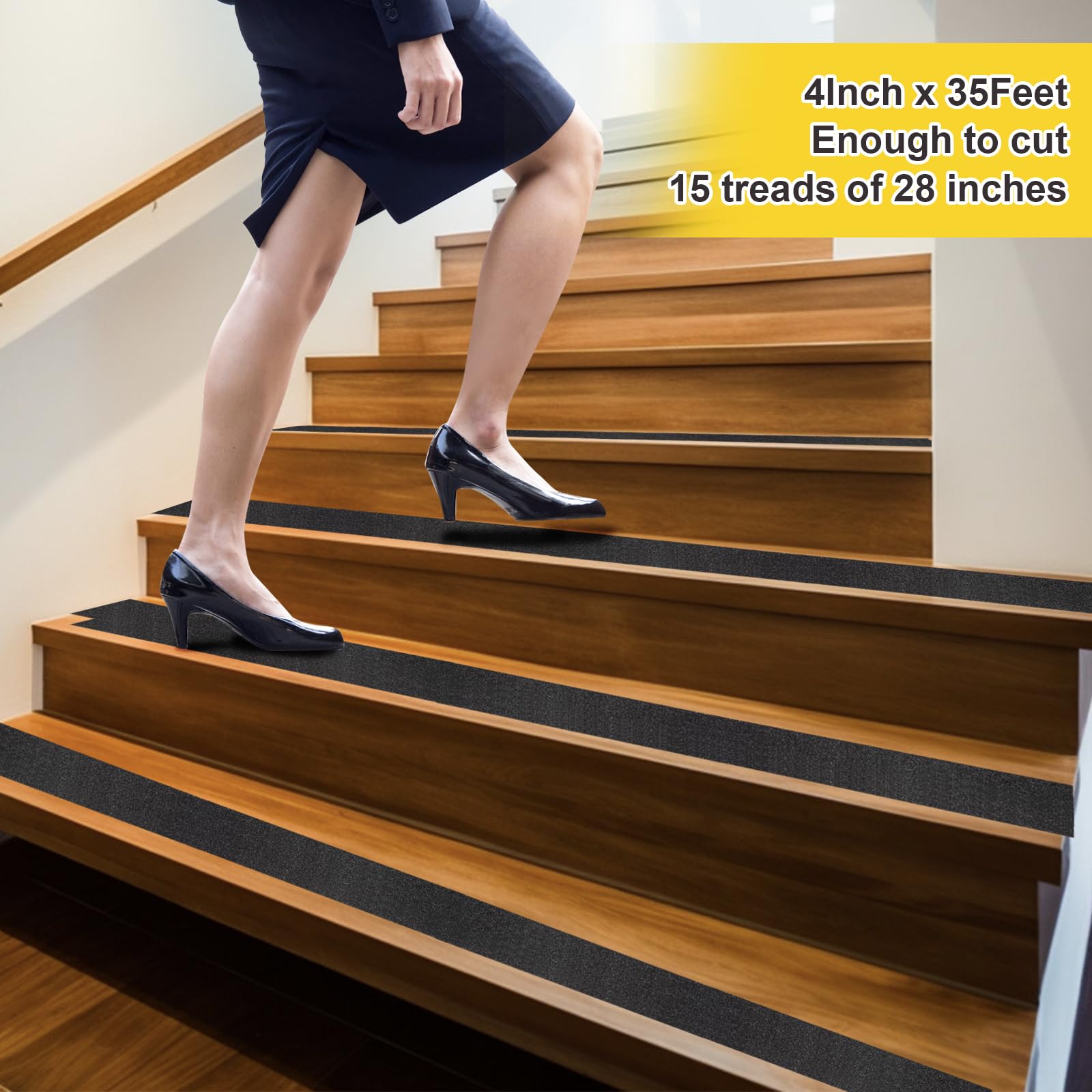 Snapklik.com : Anti Slip Grip Tape Heavy Duty For Stairs 4inch 35Ft ...