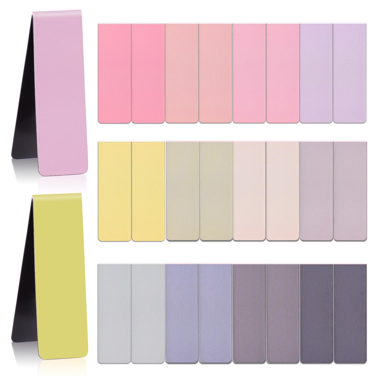 Snapklik.com : 24PCS Magnetic Bookmarks Book Mark - 12 Colors Magnet ...
